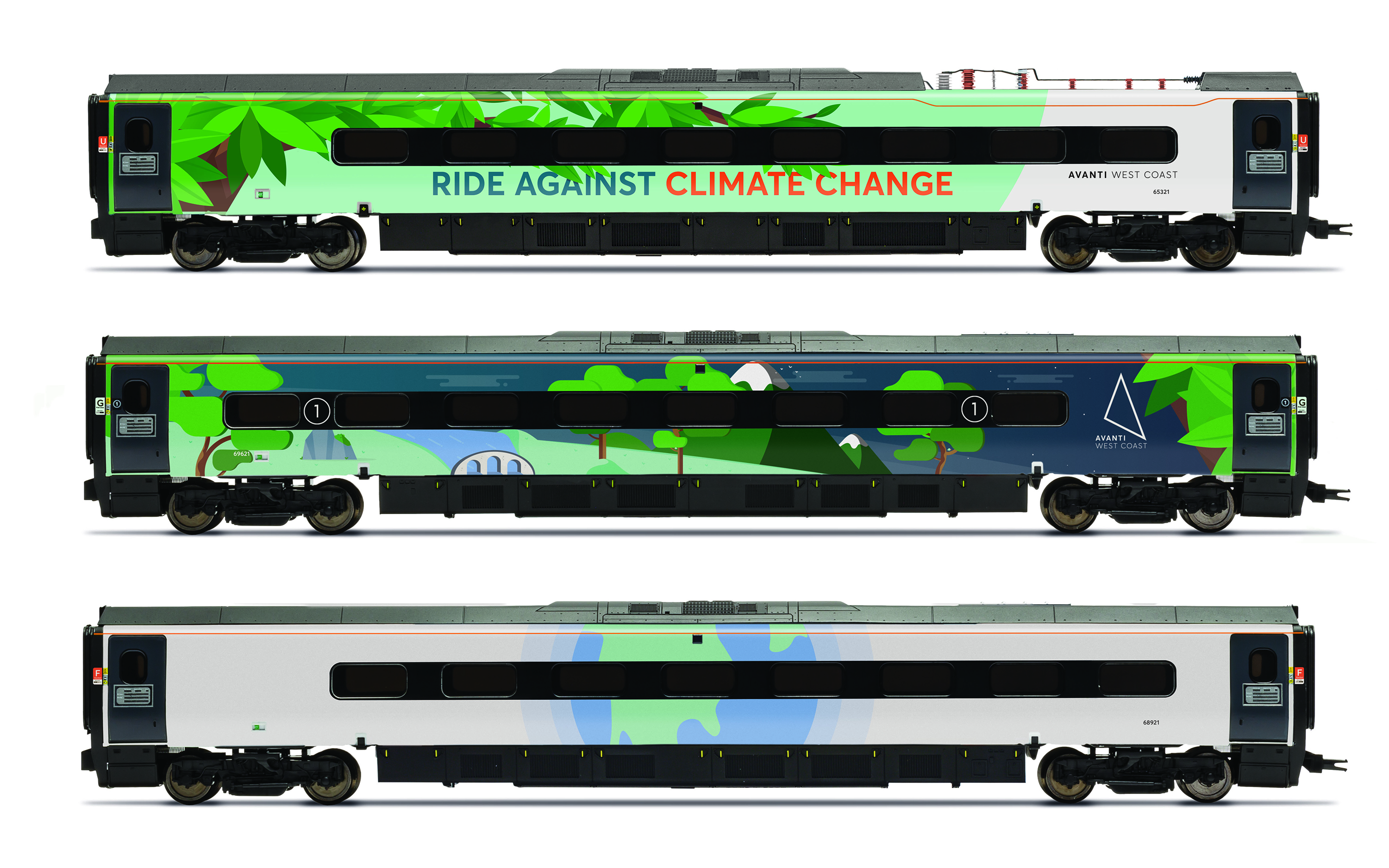 R40483 Avanti West Coast - Class 390 - 'Climate change' livery - Coach ...