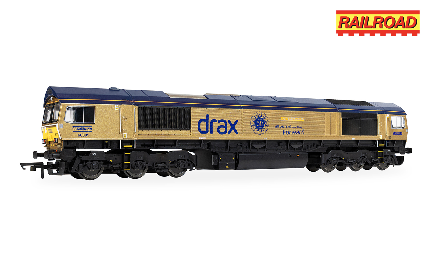 R30461 RailRoad: GB Railfreight - Class 66 - 66301 ‘Drax Power Station ...