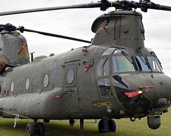 RAF Chinook in Duxford display debut